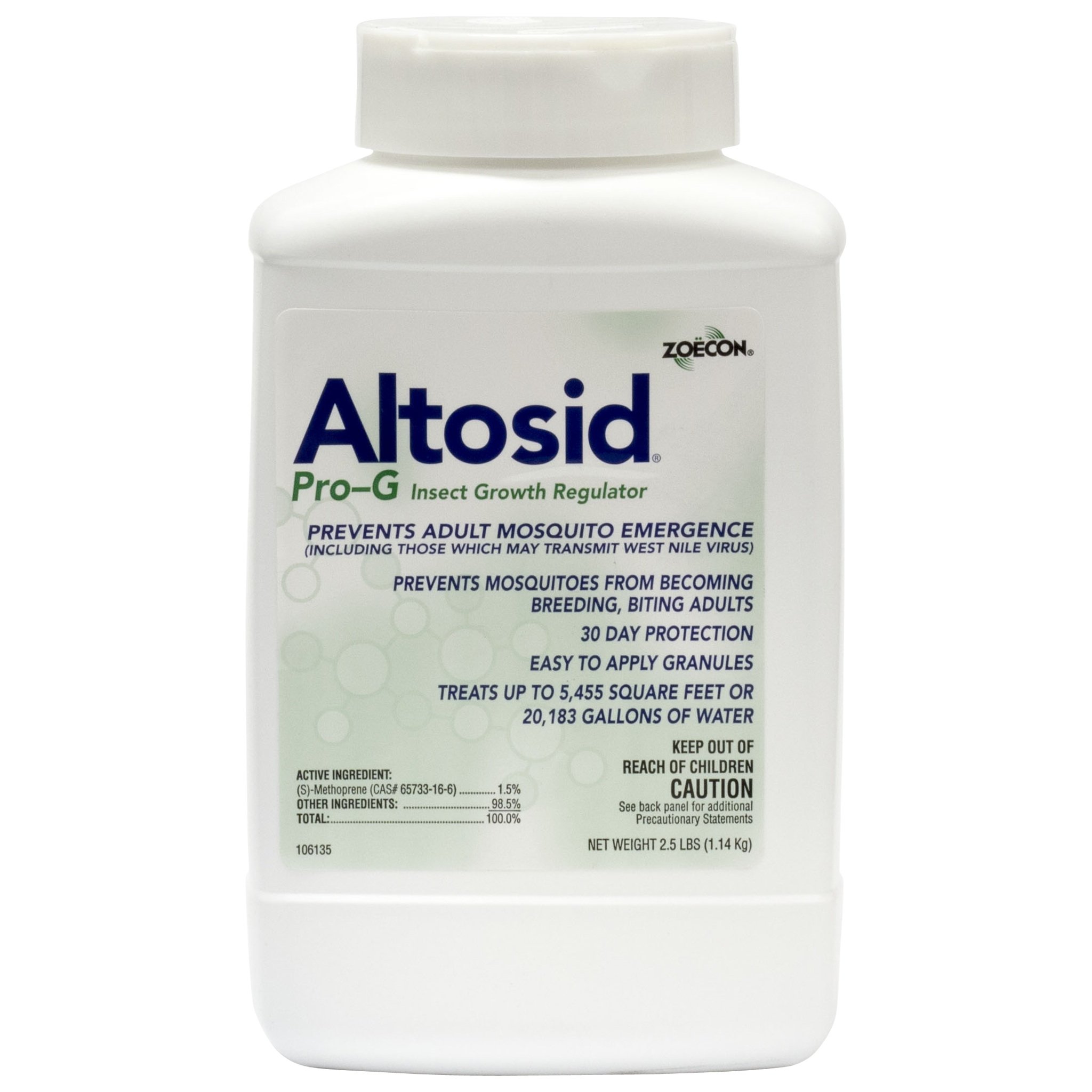 WellMark Altosid Pro-G Mosquito Larvicide (12) 2.5 lb bottles/1 case ZOE1002