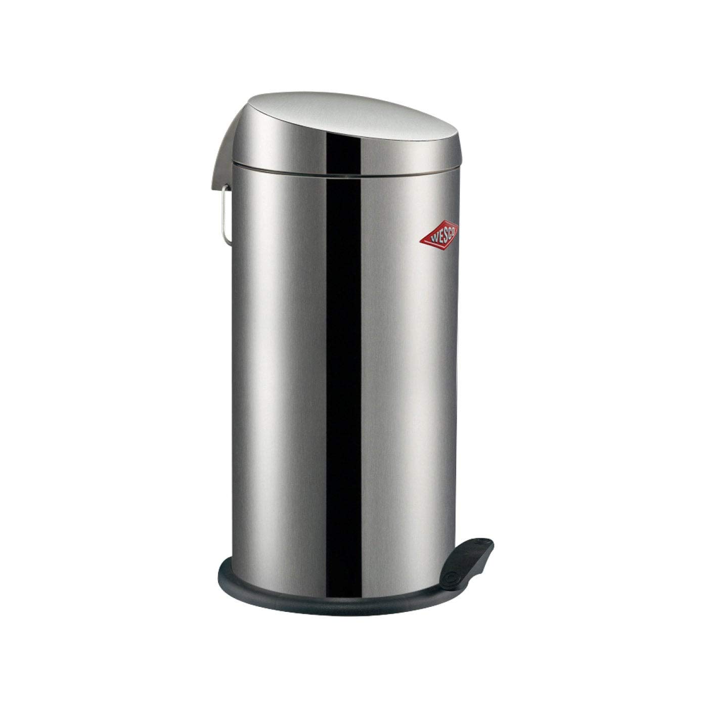 Wesco CAPBOY Maxi 121534-41 Pedal Type Trash Can, Stainless Steel Mirror, Size: 11.8 x 25.2 inches (30 x 64 cm), Pedal Bin, 22L