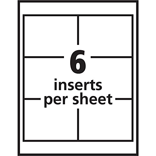 Avery 74459 Neck Hang Badge Holder w/Laser/Inkjet Insert, Top Load, 3h x 4w, White (Box of 100)