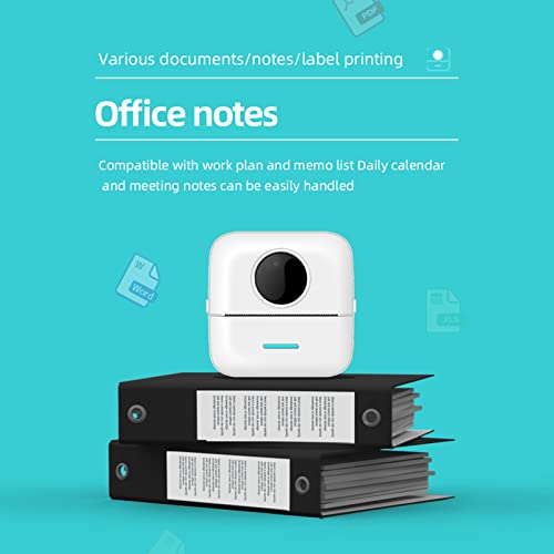 Mini Printe-R,Wireless Bluetooth Pocket Thermal Printe-R,Sticker Printe-R,Portable Notes Picture Printe-R Receipt Paper Print