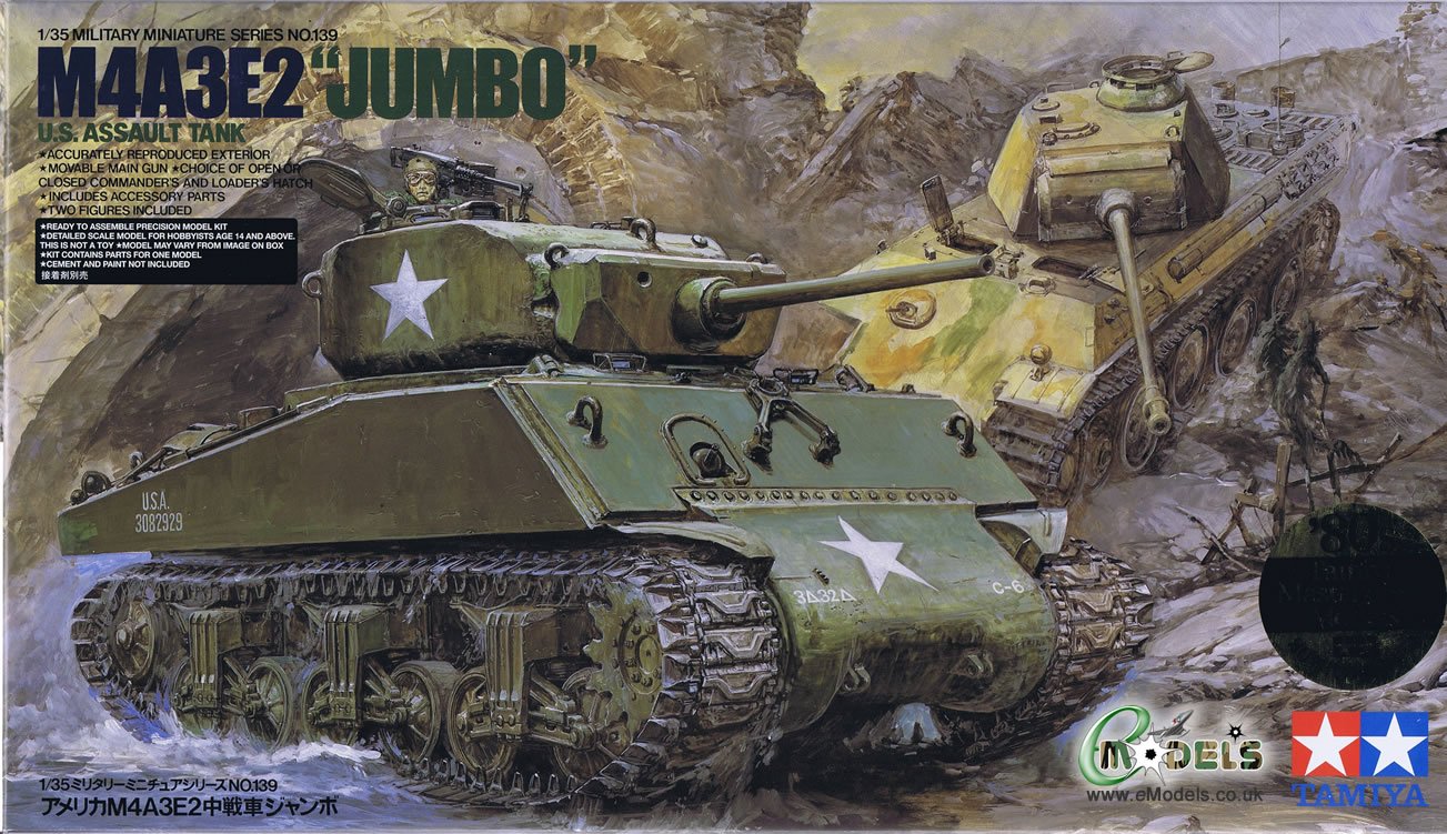 1/35 US M4A3E2 Jumbo Sherman Tank