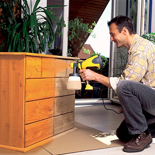 Wagner Spraytech 0518080 Control Spray Max HVLP Paint or Stain Sprayer, Complete Adjustability for Decks, Cabinets, Furniture and Woodworking, Extra Container Included, Yellow/Black
