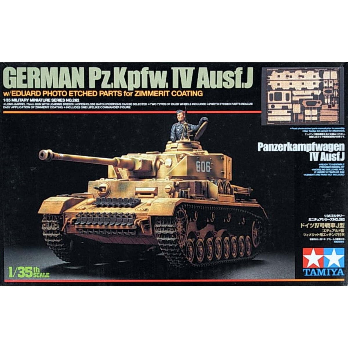 Tamiya 1/35 German PzKfw. IV J - w/ Eduard Photo Etched Parts