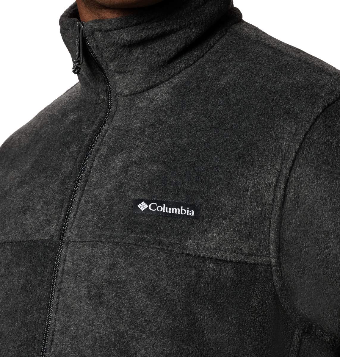 Columbia Men's Big and Tall Steens Mountain 2.0 Full Zip Fleece Jacket, Charcoal Heather, 4X
