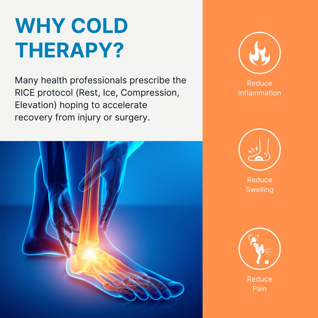 NatraCure Cold Therapy Socks - Reusable Foot Ice Pack - Cooling Socks for Hot Feet, Cold Feet Session for Chemo Socks, Neuropathy Pain Socks, CRPS Relief, Ice Pack for Feet - Size: Small/Medium