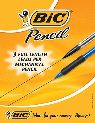 BIC Xtra-Comfort Mechanical Pencil, Medium Point (0.7mm), 12 Count