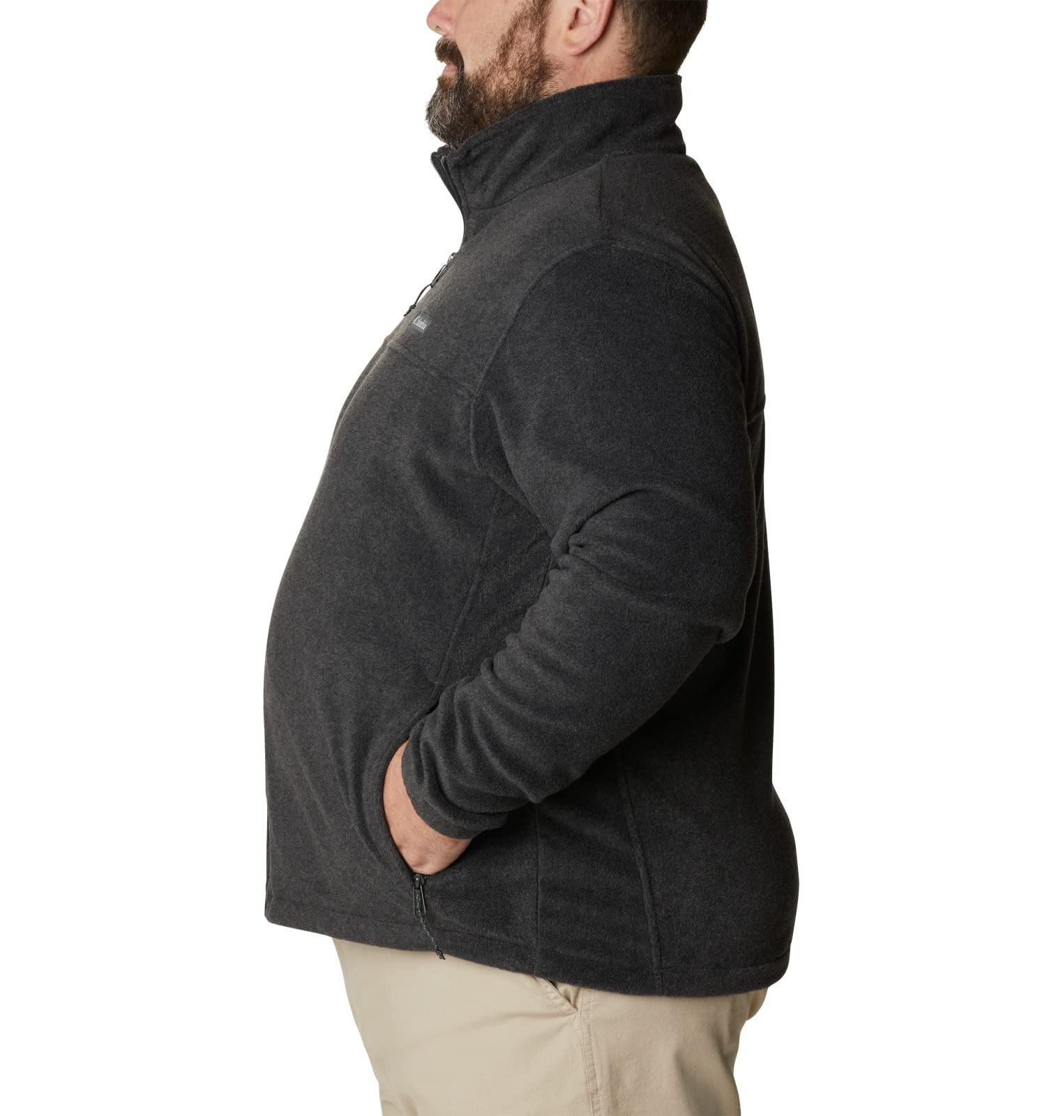Columbia Men's Big and Tall Steens Mountain 2.0 Full Zip Fleece Jacket, Charcoal Heather, 4X