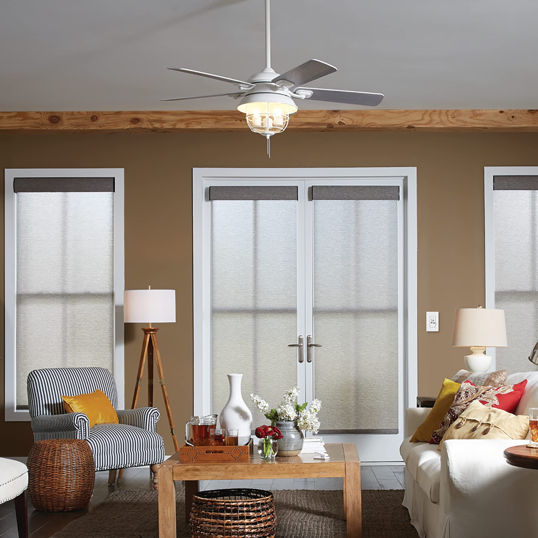 Lutron Skylark 3-Speed Combination Fan and Light Control, 1.5 Amp, Single-Pole, S2-LFSQ-LA, Light Almond