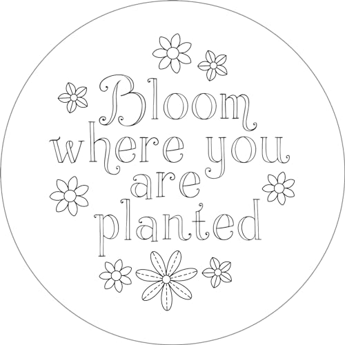 Blooms & Succulents Embroidery Pattern Transfers (set of 10 hoop designs!)