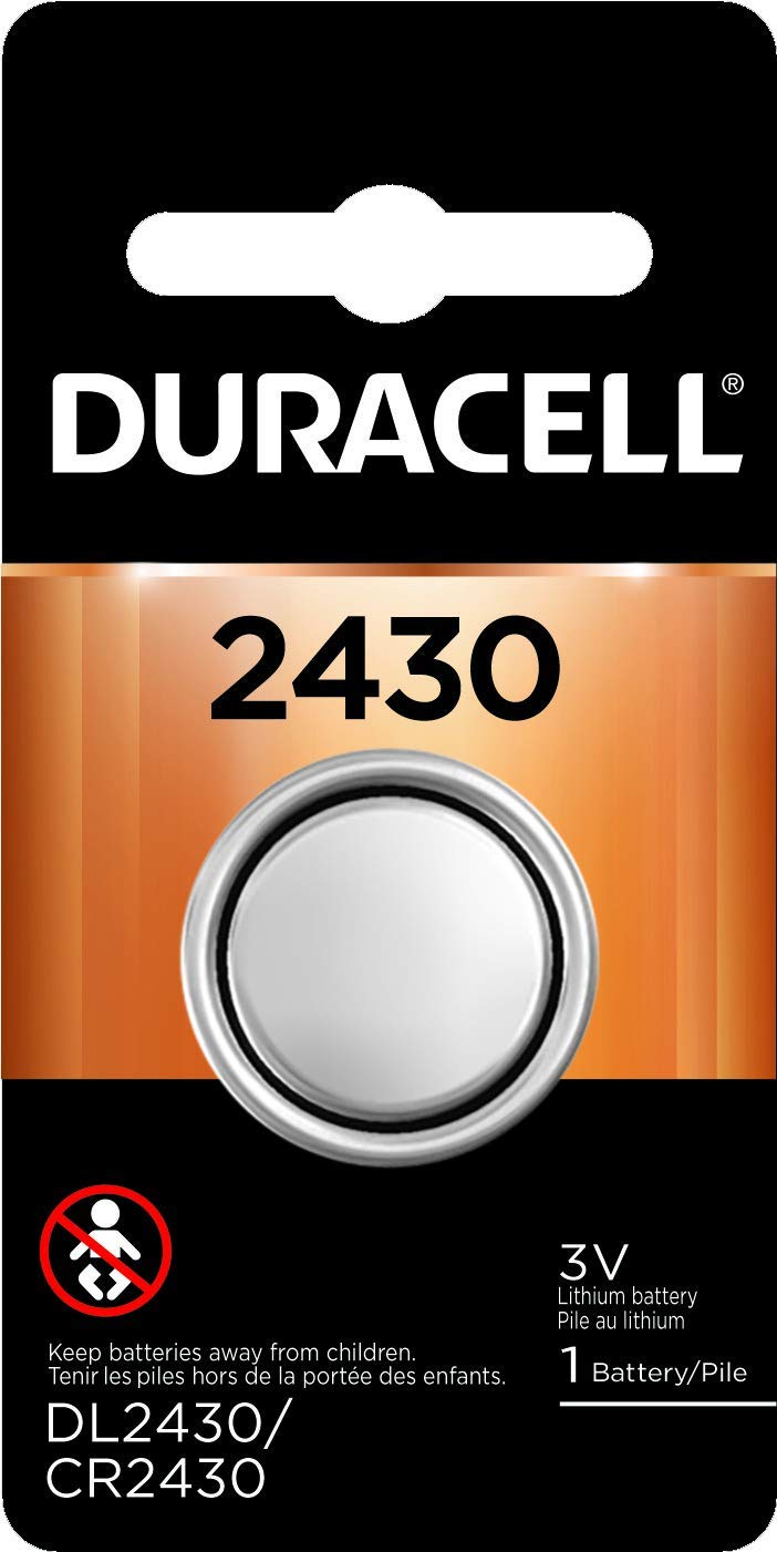 Duracell FBA_44087 1 2430 3V Photo Electronic Battery, Clear