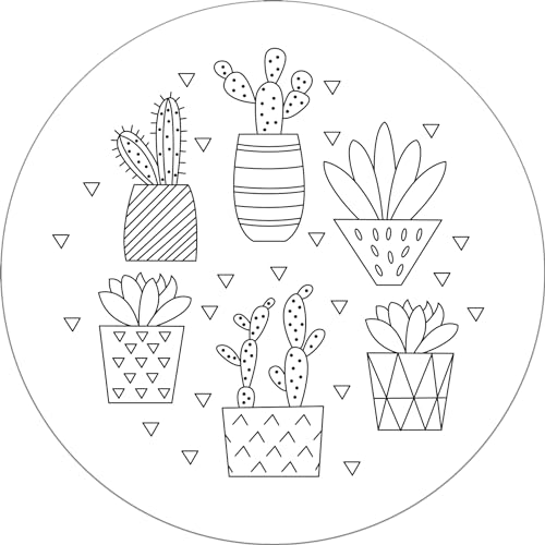 Blooms & Succulents Embroidery Pattern Transfers (set of 10 hoop designs!)