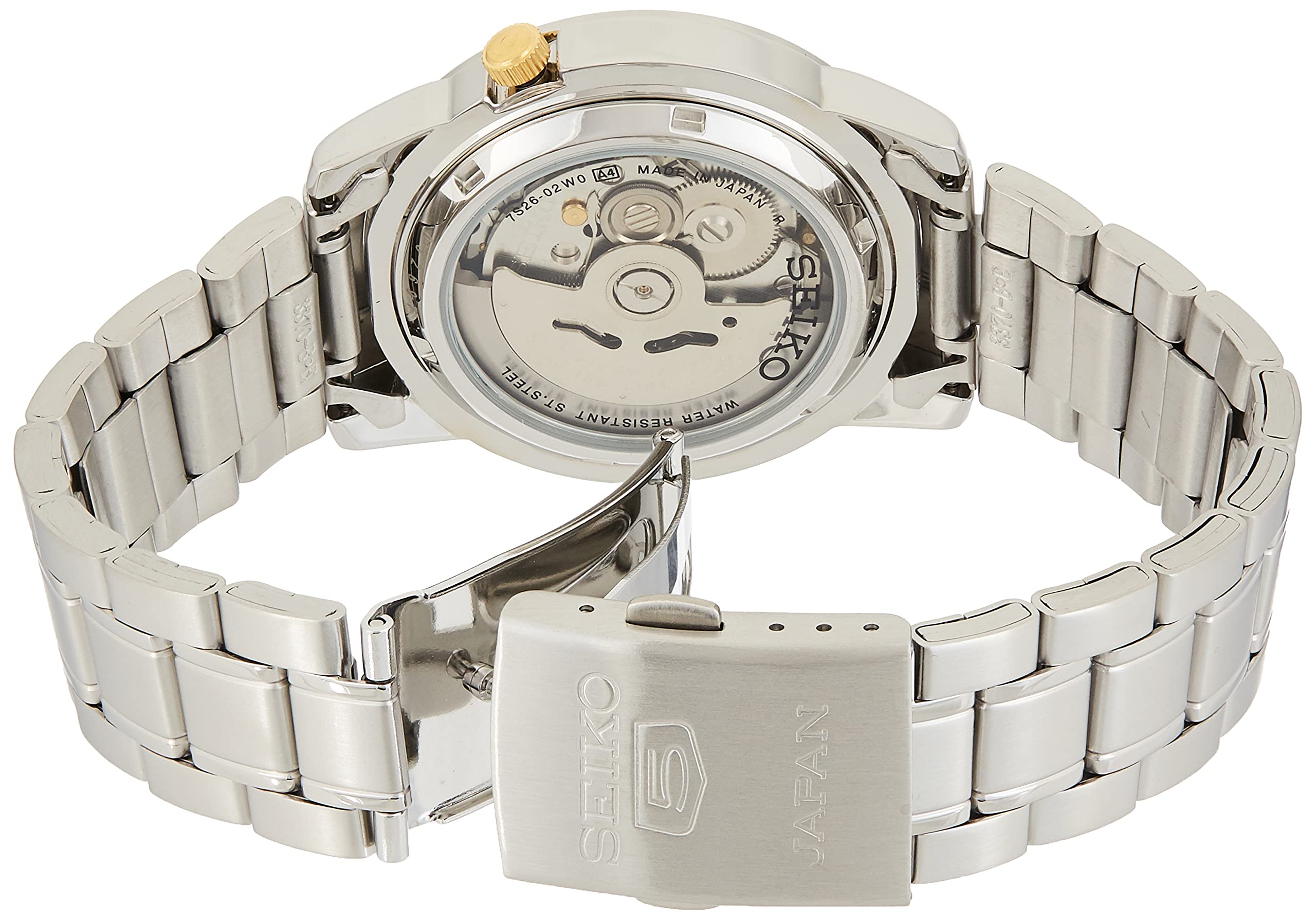 Seiko Series 5 Automatic Gold Dial Men's Watch SNKK13J1