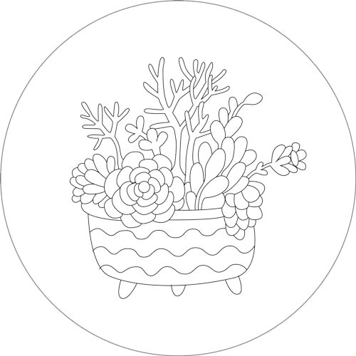 Blooms & Succulents Embroidery Pattern Transfers (set of 10 hoop designs!)