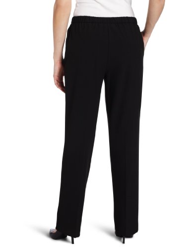 Briggs New York Womens Pull on Average Length & Short Length Dress Pants, Black, 12 US