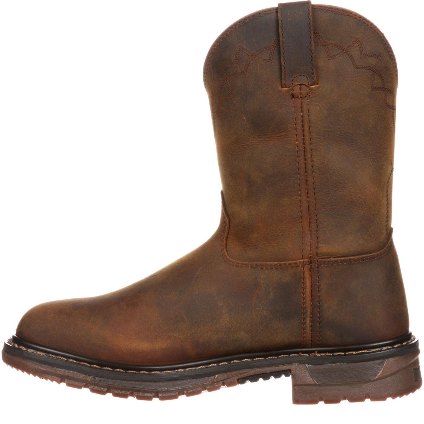 ROCKY Original Ride Roper Western Boot, Trail Brown, Size 10(M)