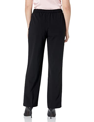 Briggs New York Womens Pull on Average Length & Short Length Dress Pants, Black, 12 US