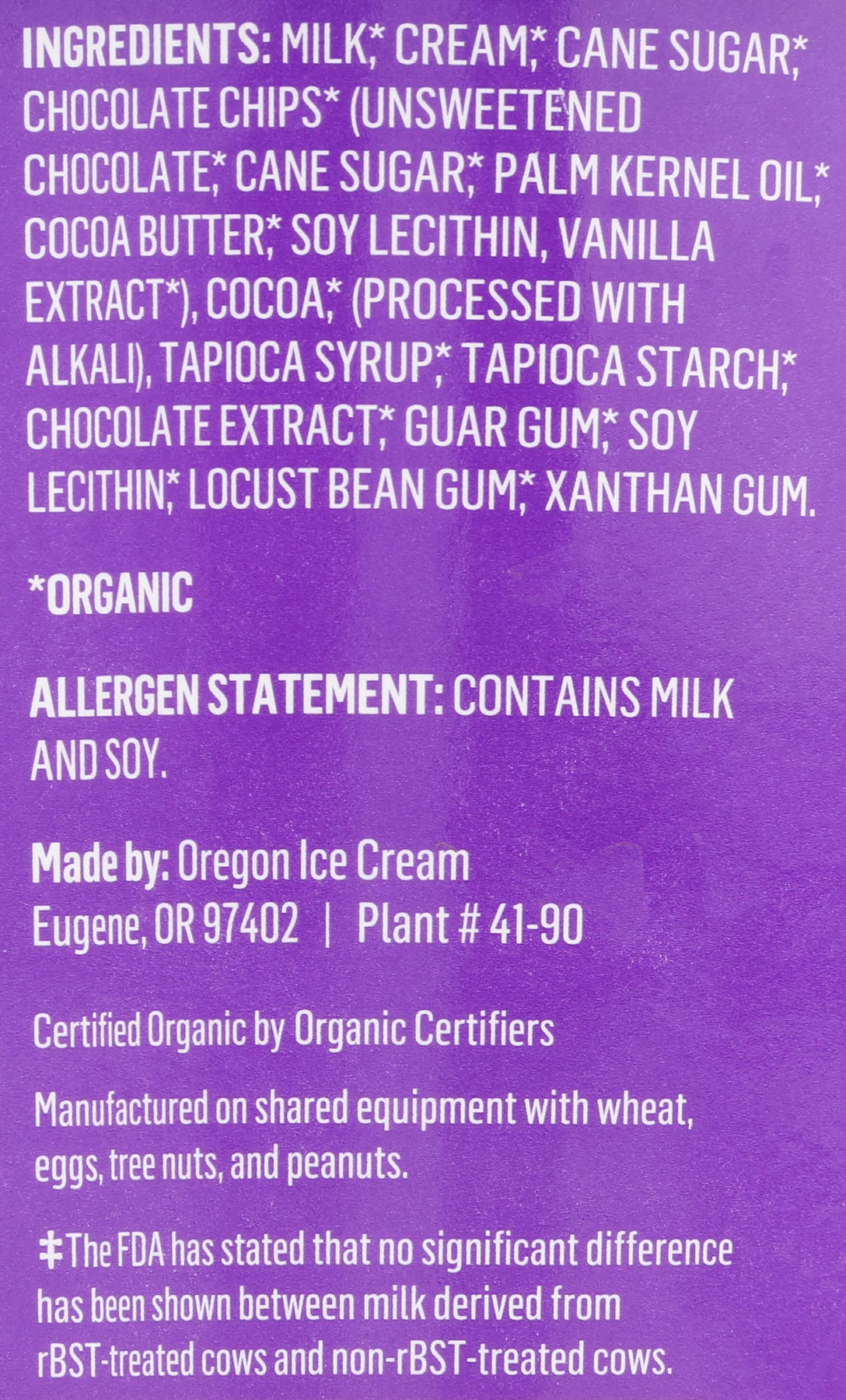 Alden's, Organic Chocolate Chocolate Chip Ice Cream, 48 oz (Frozen)