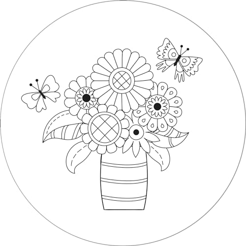 Blooms & Succulents Embroidery Pattern Transfers (set of 10 hoop designs!)