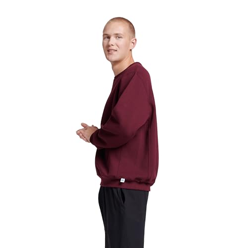 Russell Athletic Men's Dri-Power Fleece Crew, Maroon, Medium