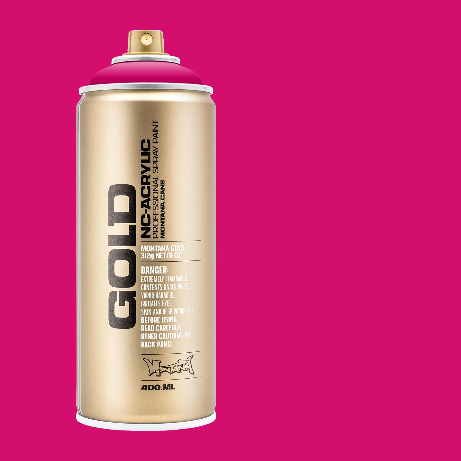 Montana Cans Montana GOLD 400 ml Color, 100 Percent Magenta Spray Paint, MXG-P3000