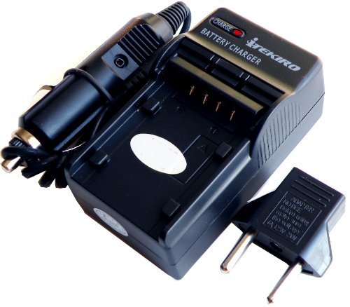 iTEKIRO Replacement Battery Charger Kit for Polaroid t730 t831 t833 Digital Cameras (NOT for Polaroid T737)