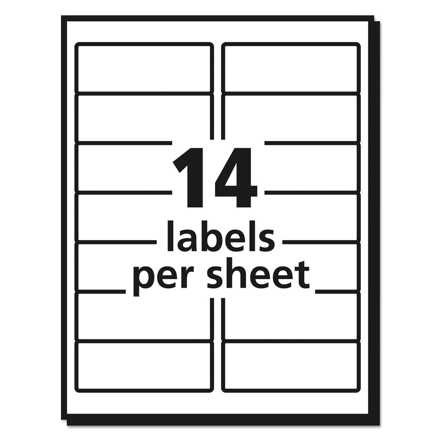 Avery 5262 Easy Peel Mailing Address Labels, Laser, 1-1/3 x 4, White, 350/Pack