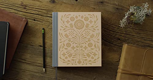ESV Journaling Study Bible (Cloth over Board, Blush/Ochre, Floral Design)