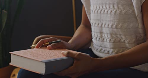 ESV Journaling Study Bible (Cloth over Board, Blush/Ochre, Floral Design)