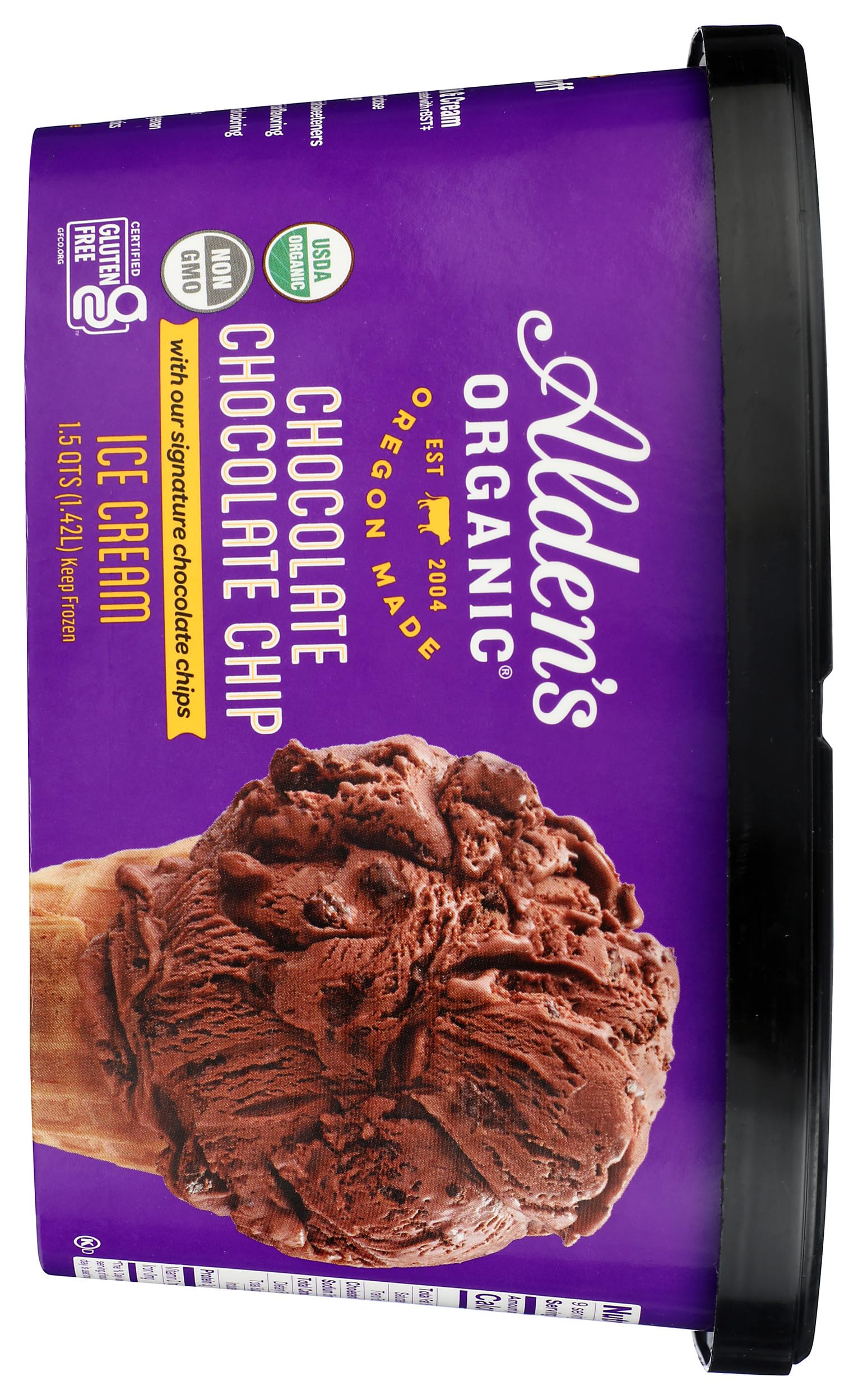 Alden's, Organic Chocolate Chocolate Chip Ice Cream, 48 oz (Frozen)