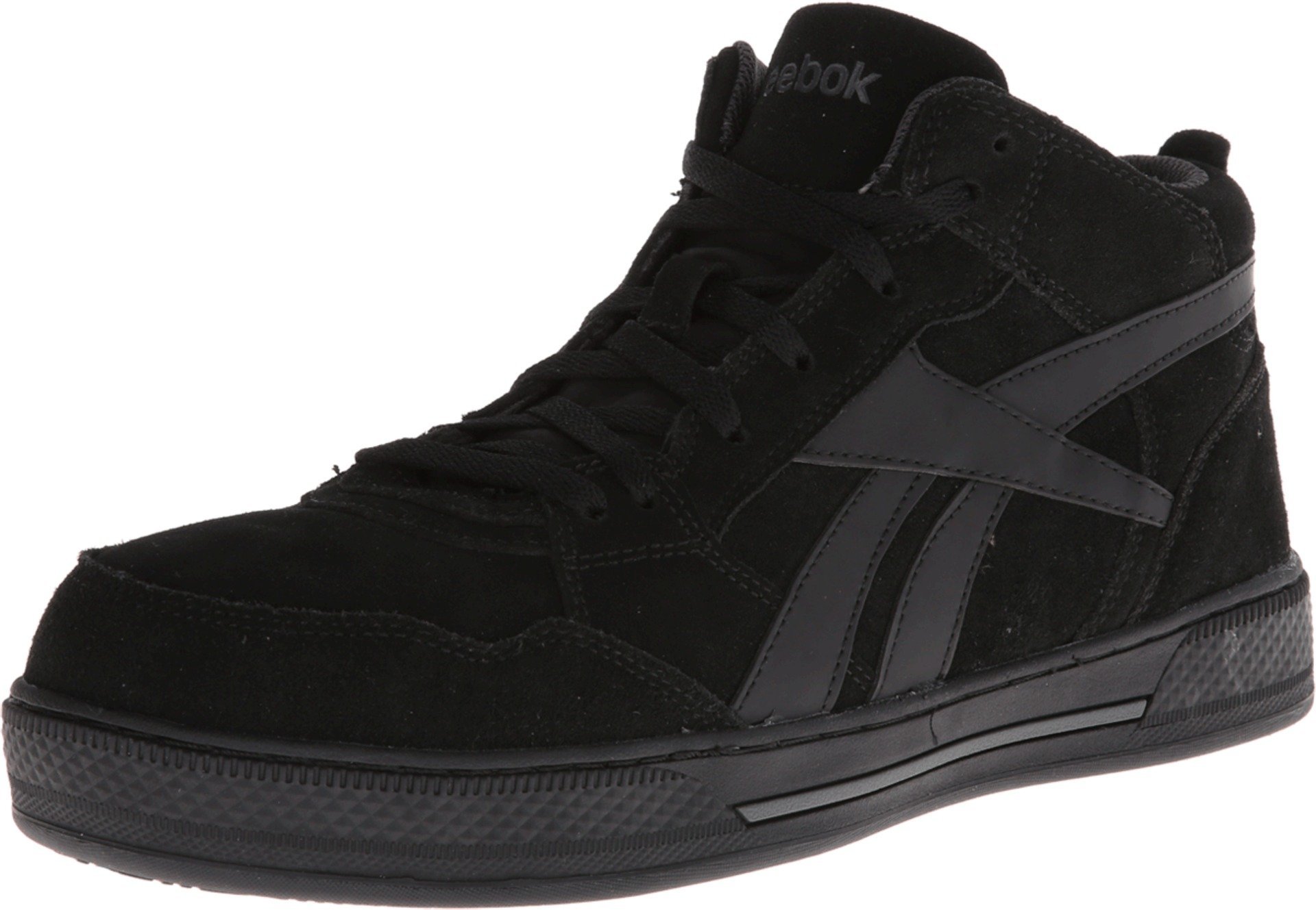 Reebok Work Men's Dayod Safety Toe Skateboard Work Shoe, Black, 10.5 M US