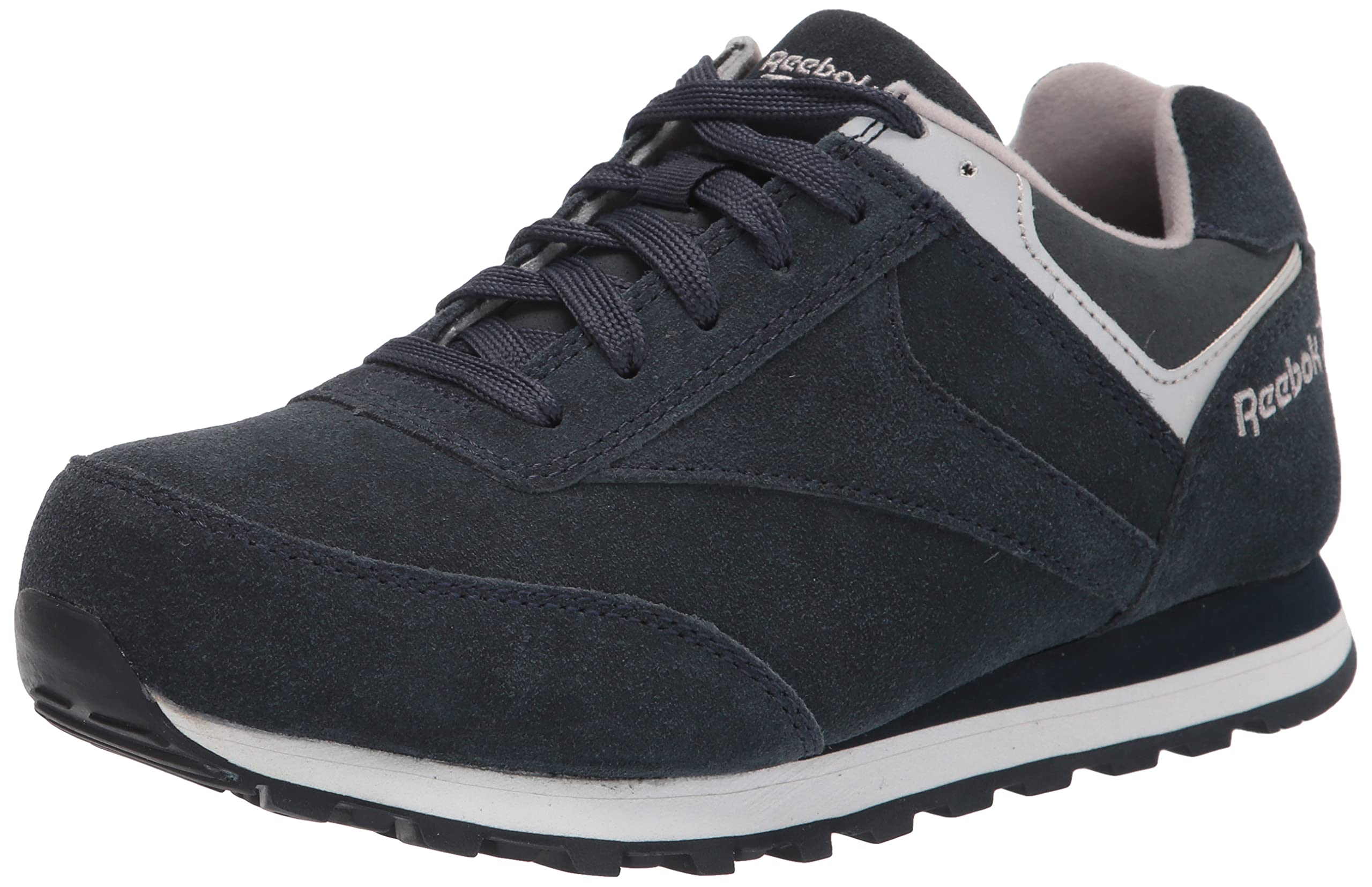 Reebok mens Leelap Work Safety Toe Industrial Construction Shoe, Navy Blue, 6 Wide US