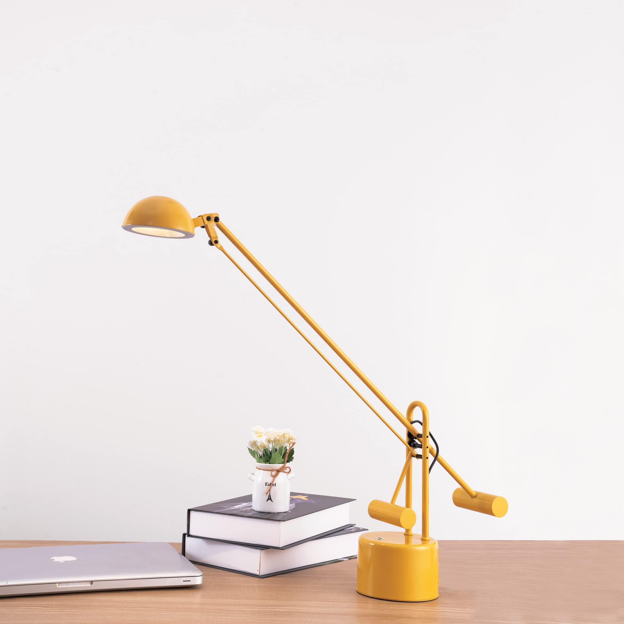 Lite Source LS-306PS Halotech 29-Inch 8W LED Desk Lamp, Polished Steel , Silver, 25x28x4.5