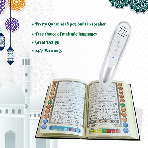 CG Quran Reading Pen, Smart Electronic Talking, M9-8GB Electronic Reader Pen, Word-by-Word Digital Holy Recorder, Loading on Many Reciters and Languages with 6 Book, Ramadan Gift