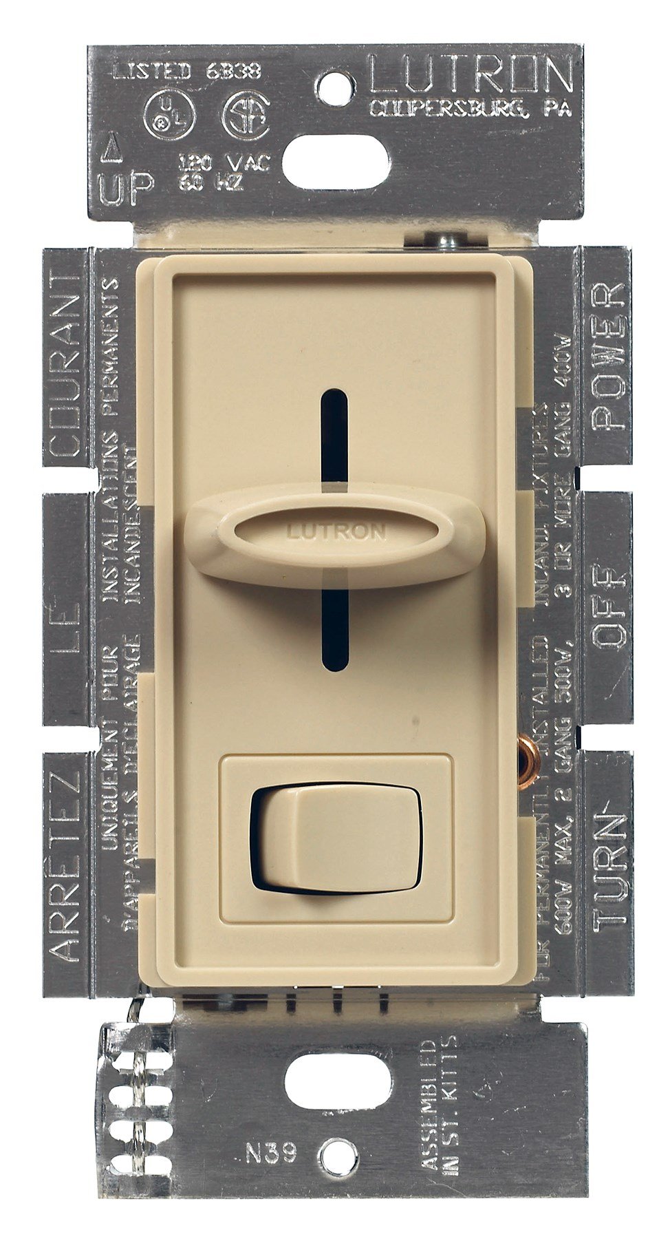 Lutron S603PH-IV Ivory Skylark 3-Way Dimmer