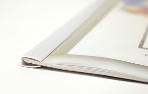 Sliding Bar Clear Report Covers, 50 Per Box, White Slider Bars, Durable 5 mil Poly Thickness, Letter Size, by Better Office Products, Transparent Report Covers with White Slider Bars, Box of 50