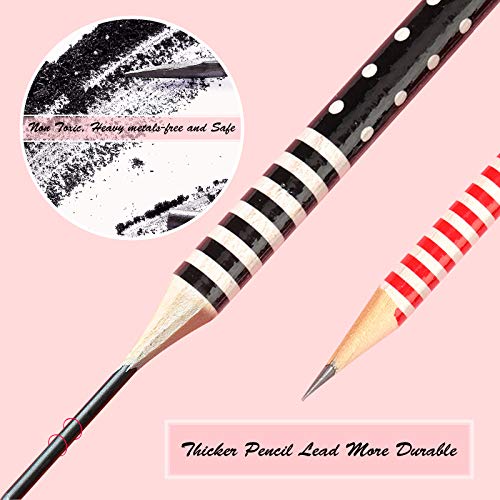 Cute Pencils for Kids, Fun Pencil with Erasers Toppers, Woodcased #2 Pencils for School Classroom(12 Pack)