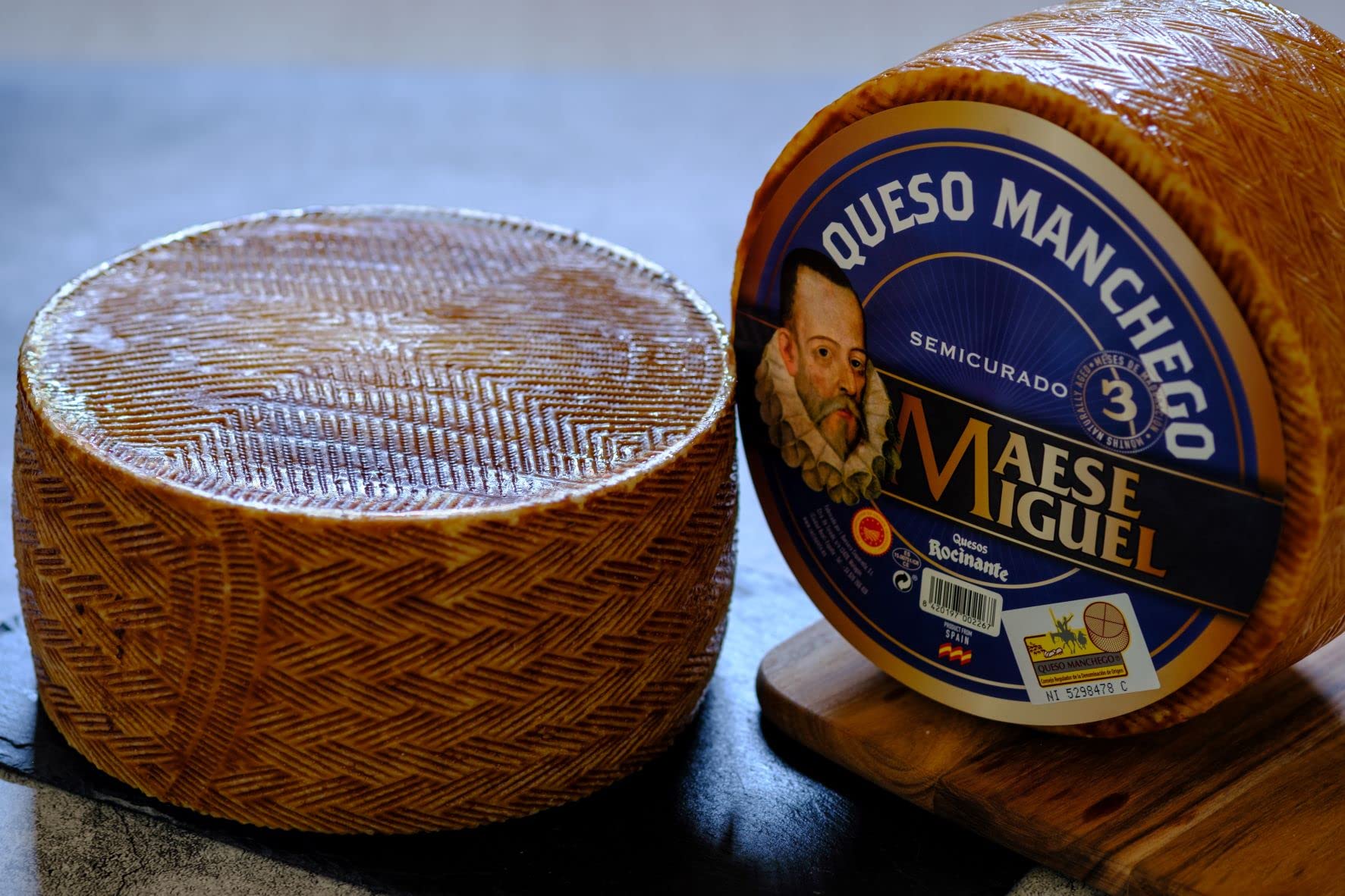 Manchego Whole Wheel (Approx. 7 lbs) | Authentic Spanish Sheep’s Milk Cheese