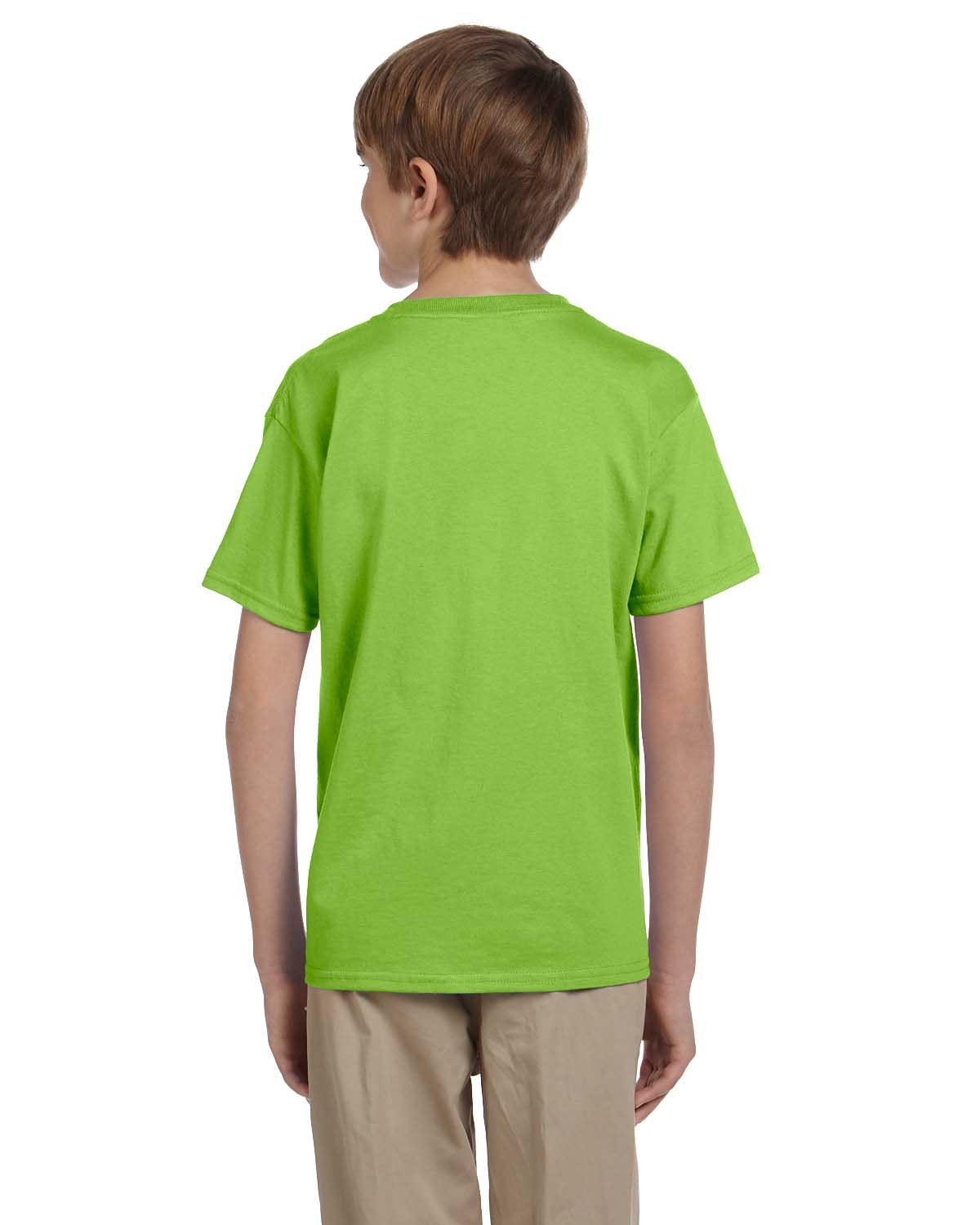 Hanes Youth Short Sleeve ComfortBlend T-Shirt, Lime, Large