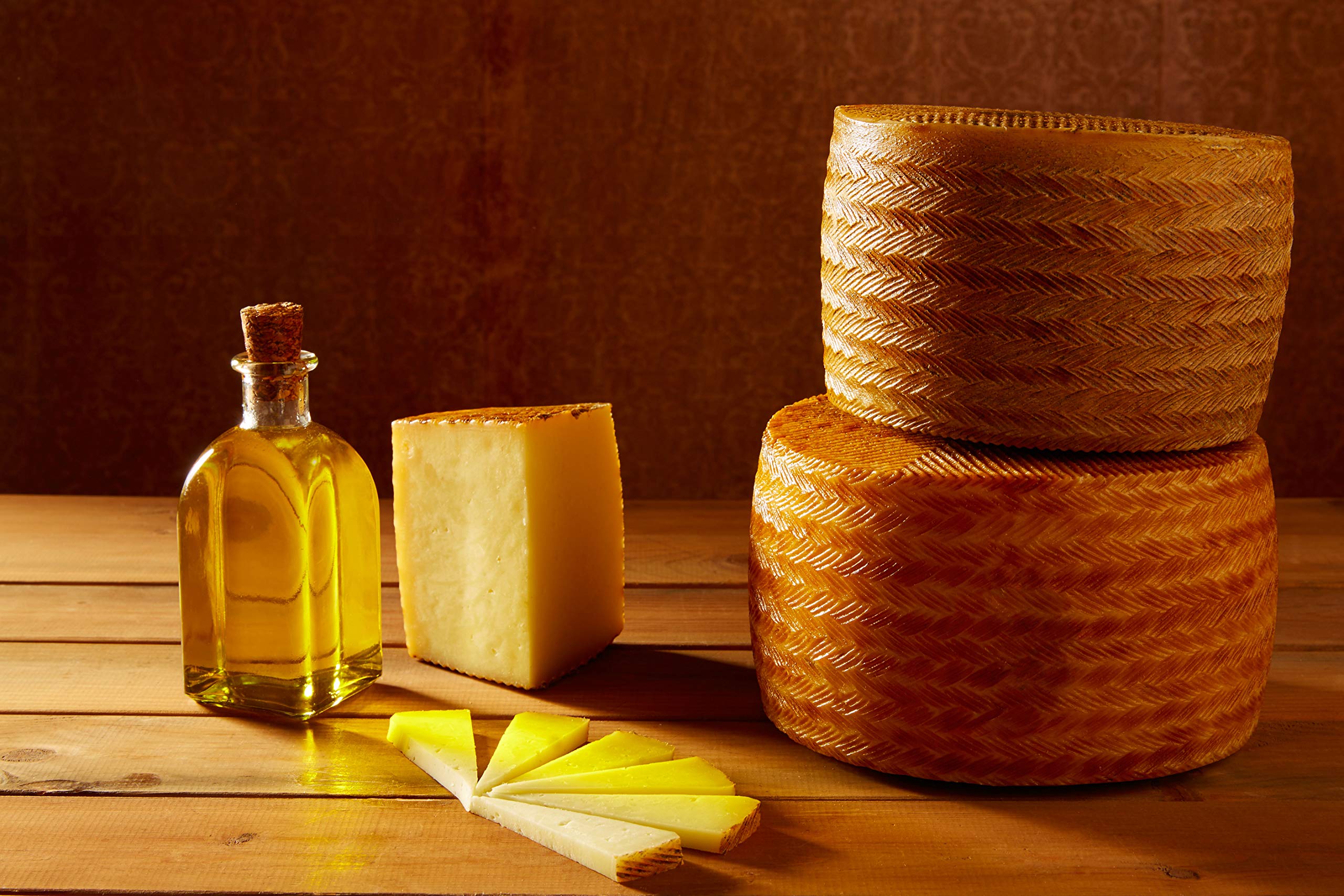 Manchego Whole Wheel (Approx. 7 lbs) | Authentic Spanish Sheep’s Milk Cheese
