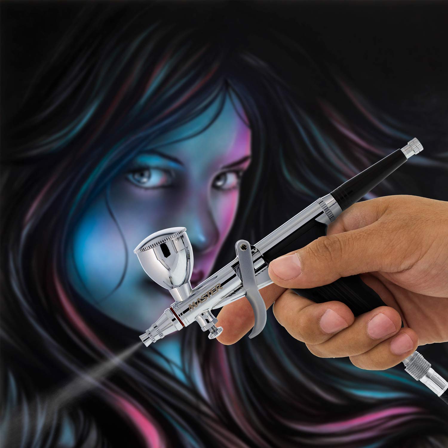 Master Airbrush Model G79 All-Purpose Precision Fixed Dual-Action Trigger Style