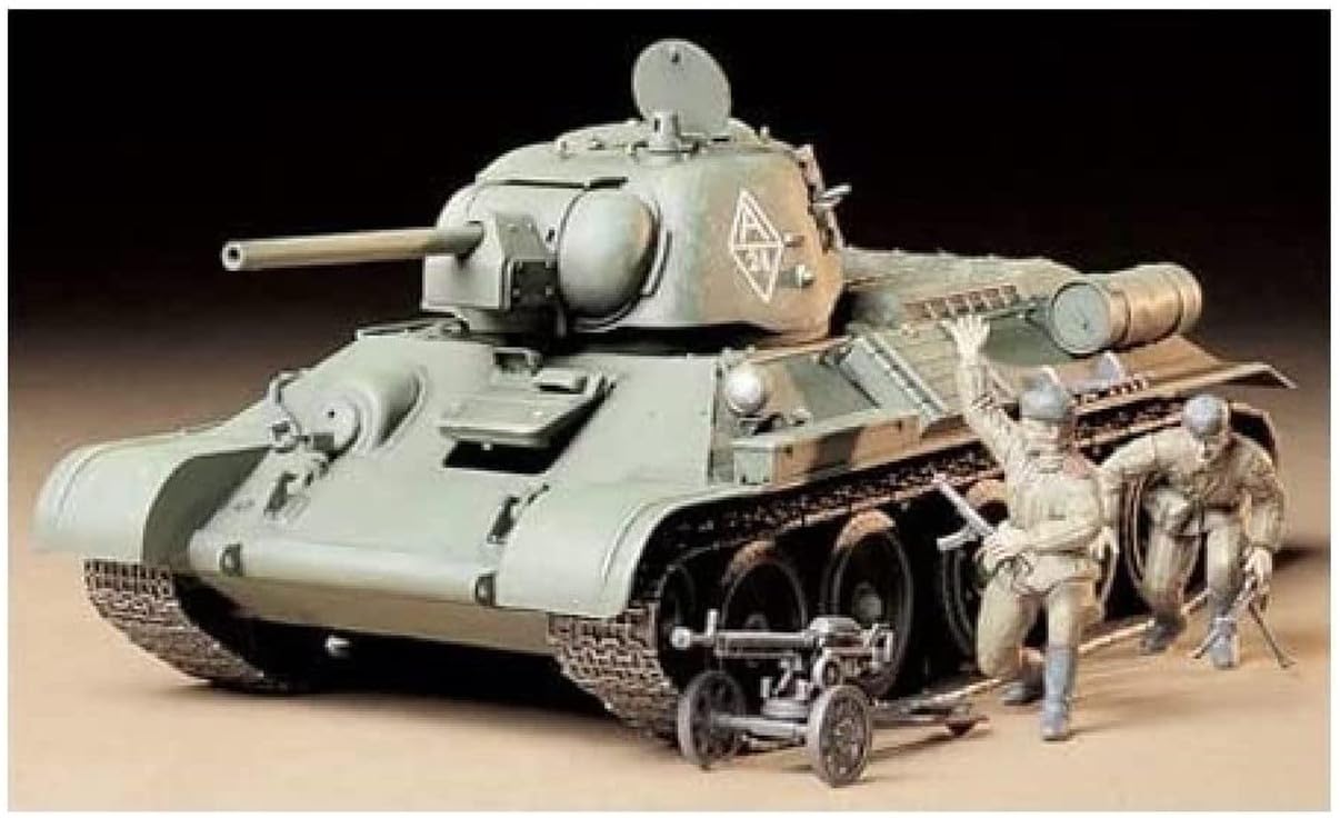 Tamiya America, Inc 1/35 Russian T34/76 ChTZ, TAM35149,Black, 0.5 Liters