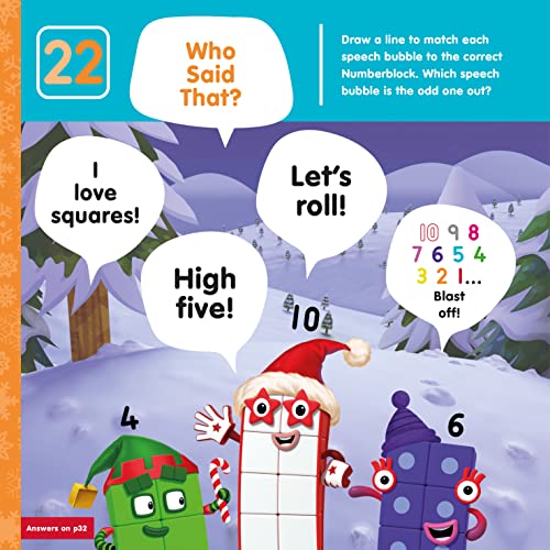 Numberblocks Christmas Sticker Activity Book