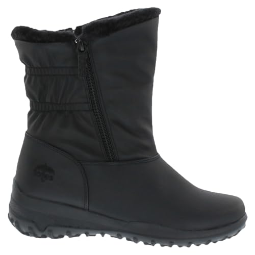 totes Women's Rikki Snow Boot, Black, 10 Wide
