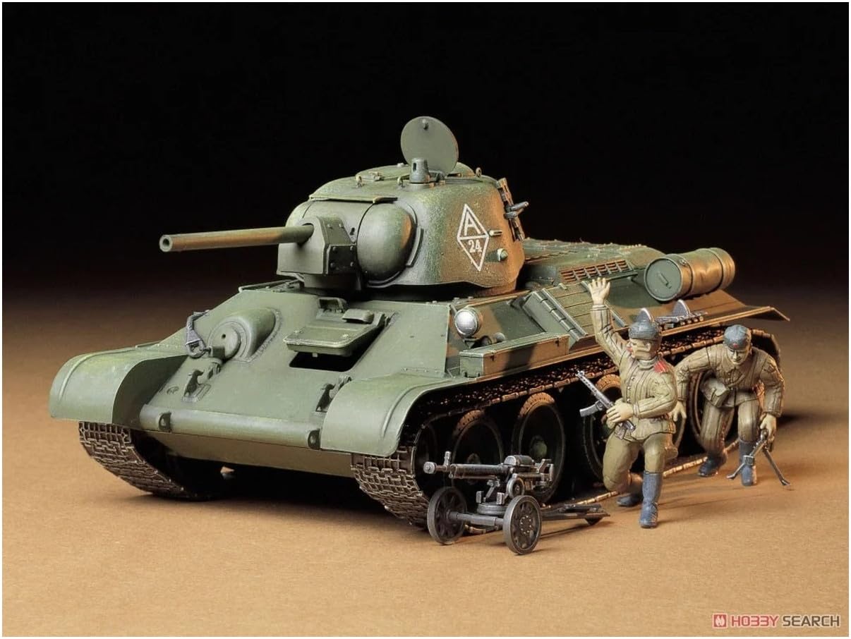 Tamiya America, Inc 1/35 Russian T34/76 ChTZ, TAM35149,Black, 0.5 Liters