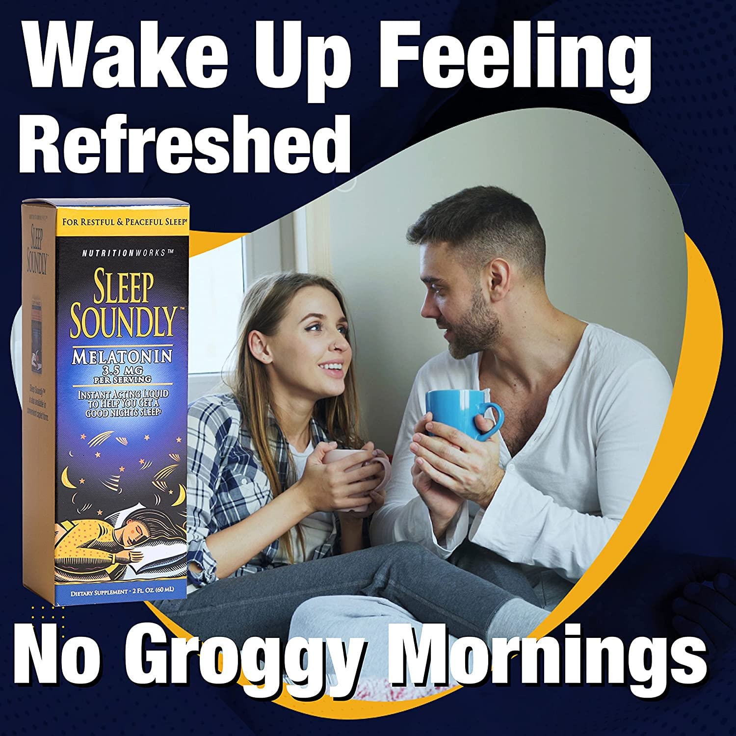 Sleep Soundly Melatonin, 2-Ounce Bottles (Pack of 3)
