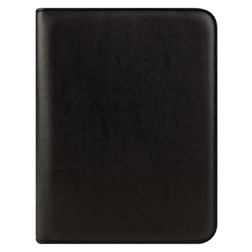 FranklinCovey - FC Basics Binder - Simulated Leather Zipper Binder (Classic, Black)