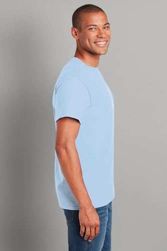 Gildan 5.4 oz Cotton T-Shirt (5000) Tee X-Large Light Blue