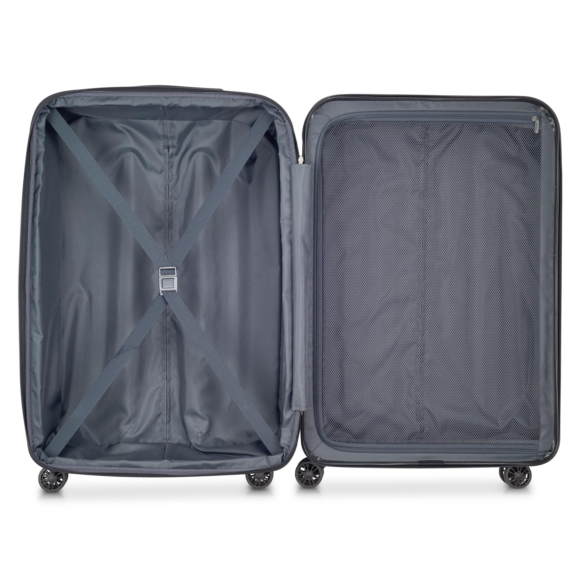 DELSEY PARIS Helium Aero Hardside Expandable Luggage with Spinner Wheels, Brick Red, Checked-Medium 25 Inch
