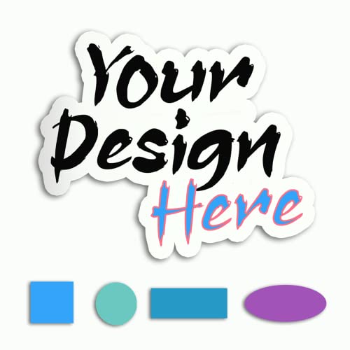 Custom Die-Cut Vinyl Personalized Stickers Waterproof Decals for Businesses Logo & Name. Birthday Baby Pets & Label Product Boxes Wedding Favors, 1.5 2 2.5 3 3.5 4 5 6 Inch