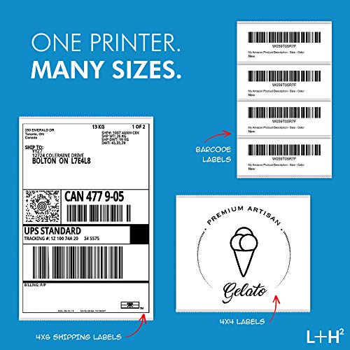 Direct Thermal Label Printer for 4x6 Shipping Label Printerā Commercial Grade Label Maker - Works with Amazon FBA Stallion Etsy Shopify